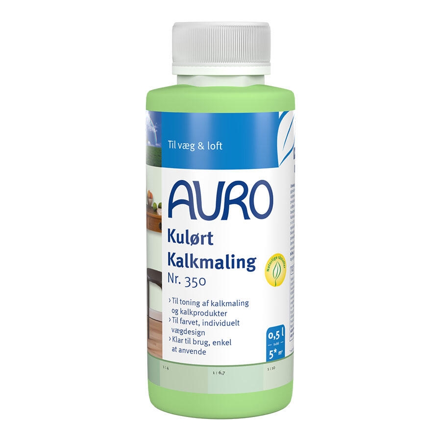 Kulørt Kalkmaling nr. 350 fra AURO.dk & Økomaling.dk – økologisk maling